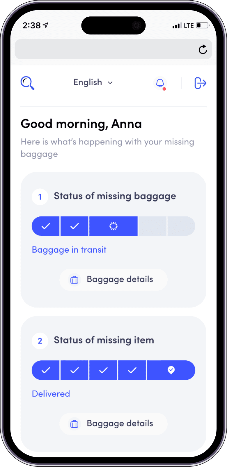 Findmybaggage is a smart way of tracking the status of missing baggage ...